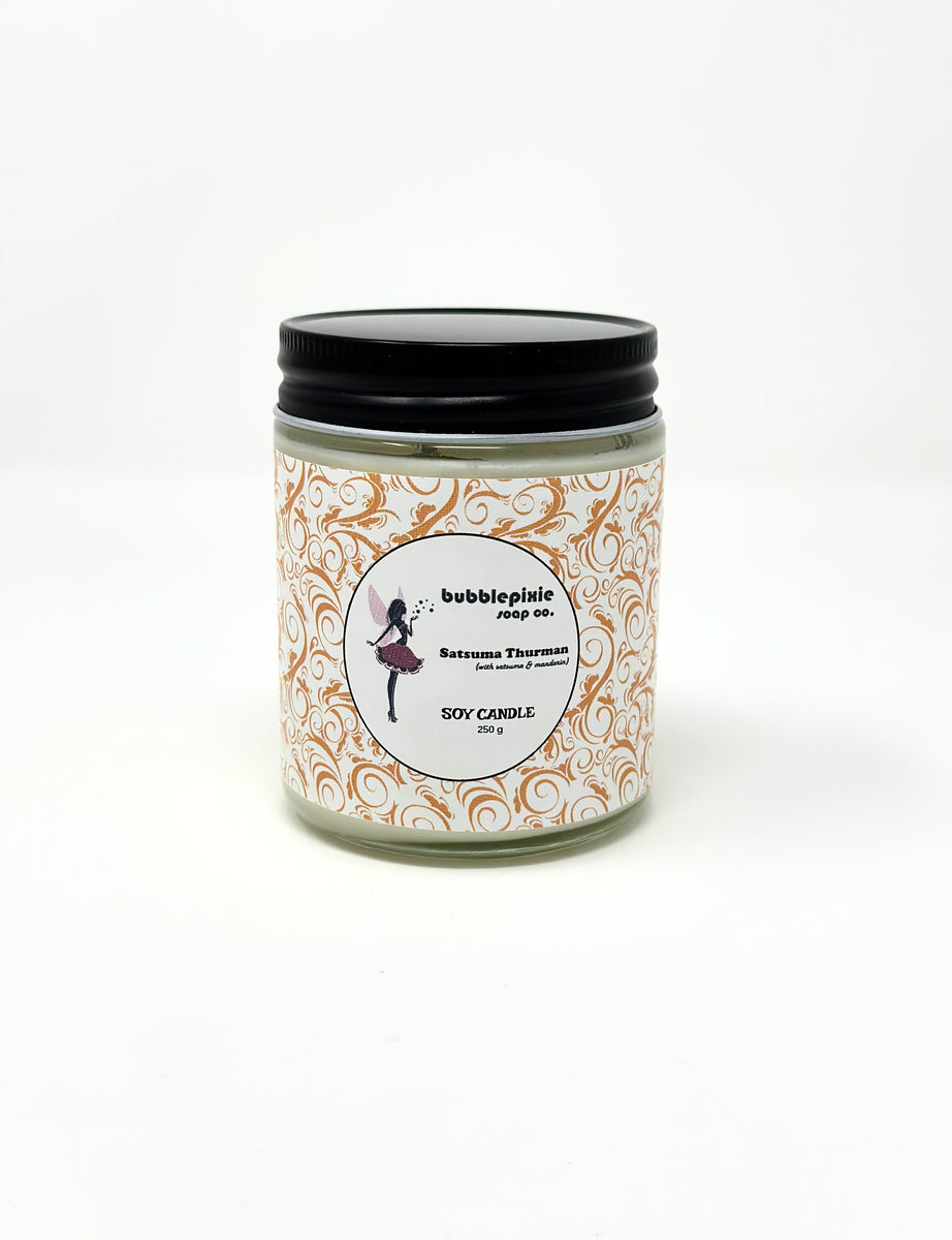 Soy Jar Candle Satsuma Thurman – bubblepixie soap co.