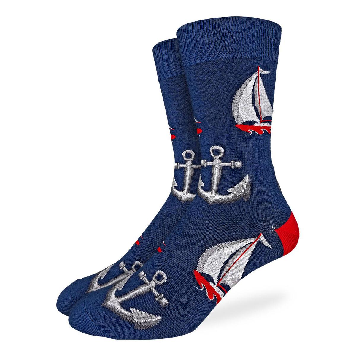 Good Luck Sock Men's Anchors & Boats Socks – bubblepixie soap co.