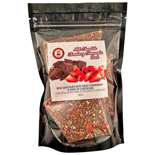Milk Chocolate Strawberry Cheesecake Bark – bubblepixie soap co.