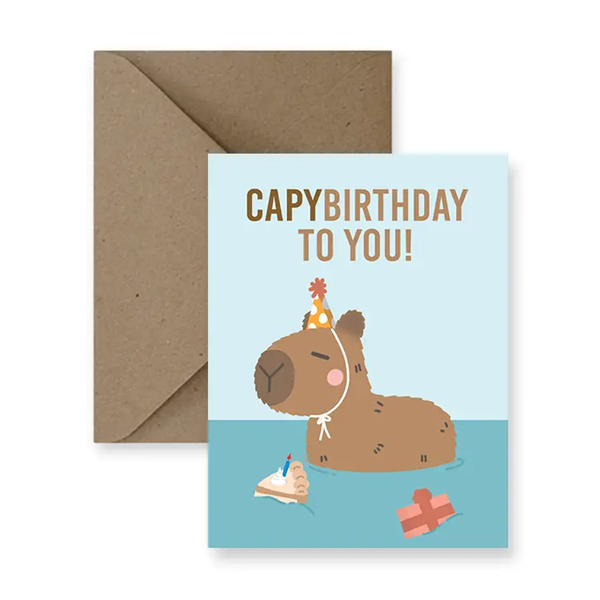 Capybirthday Card – bubblepixie soap co.
